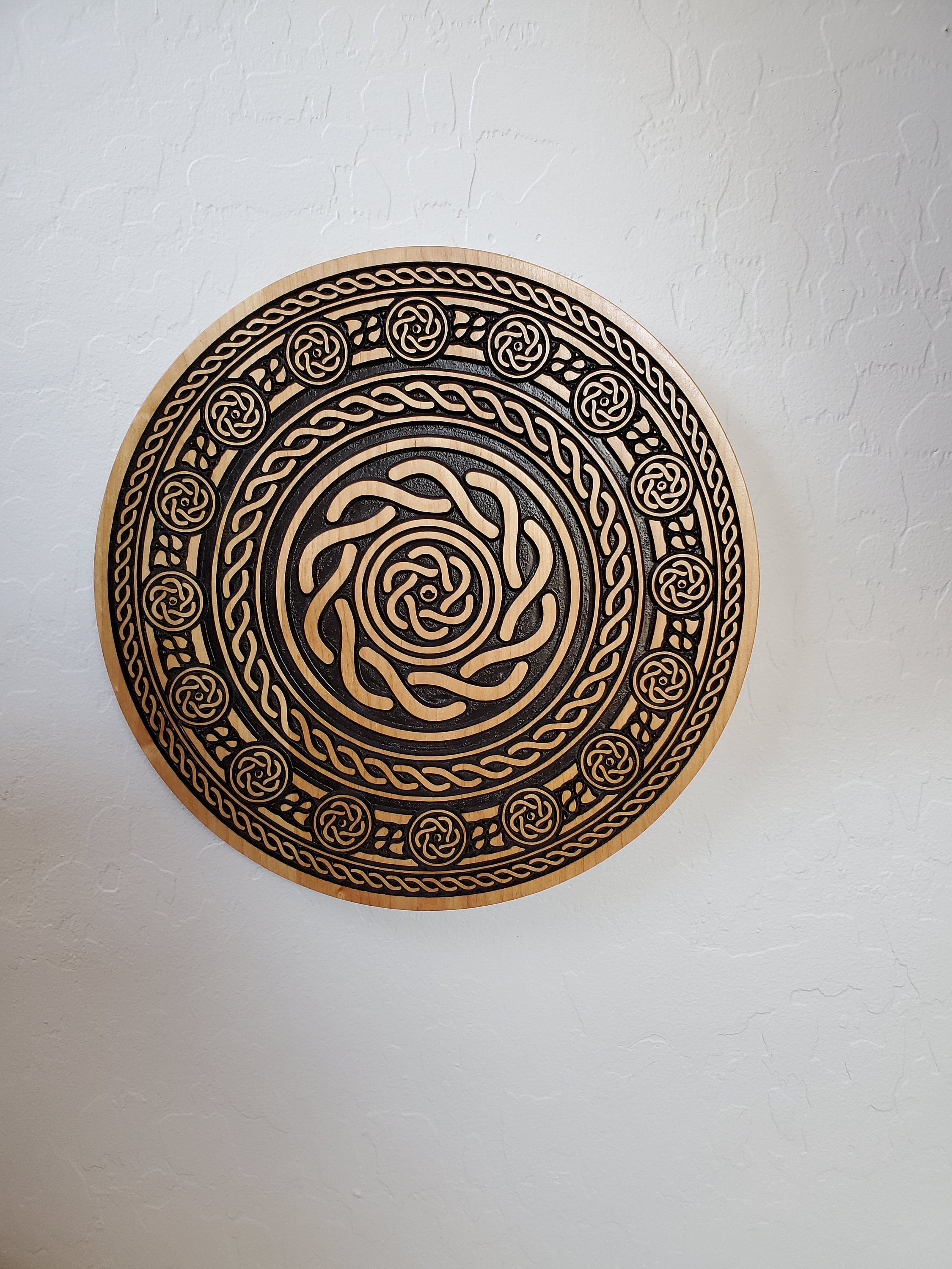 Celtic Knot Wood Carved Wall Art Celtic Wall Hanging Gift - Etsy Canada