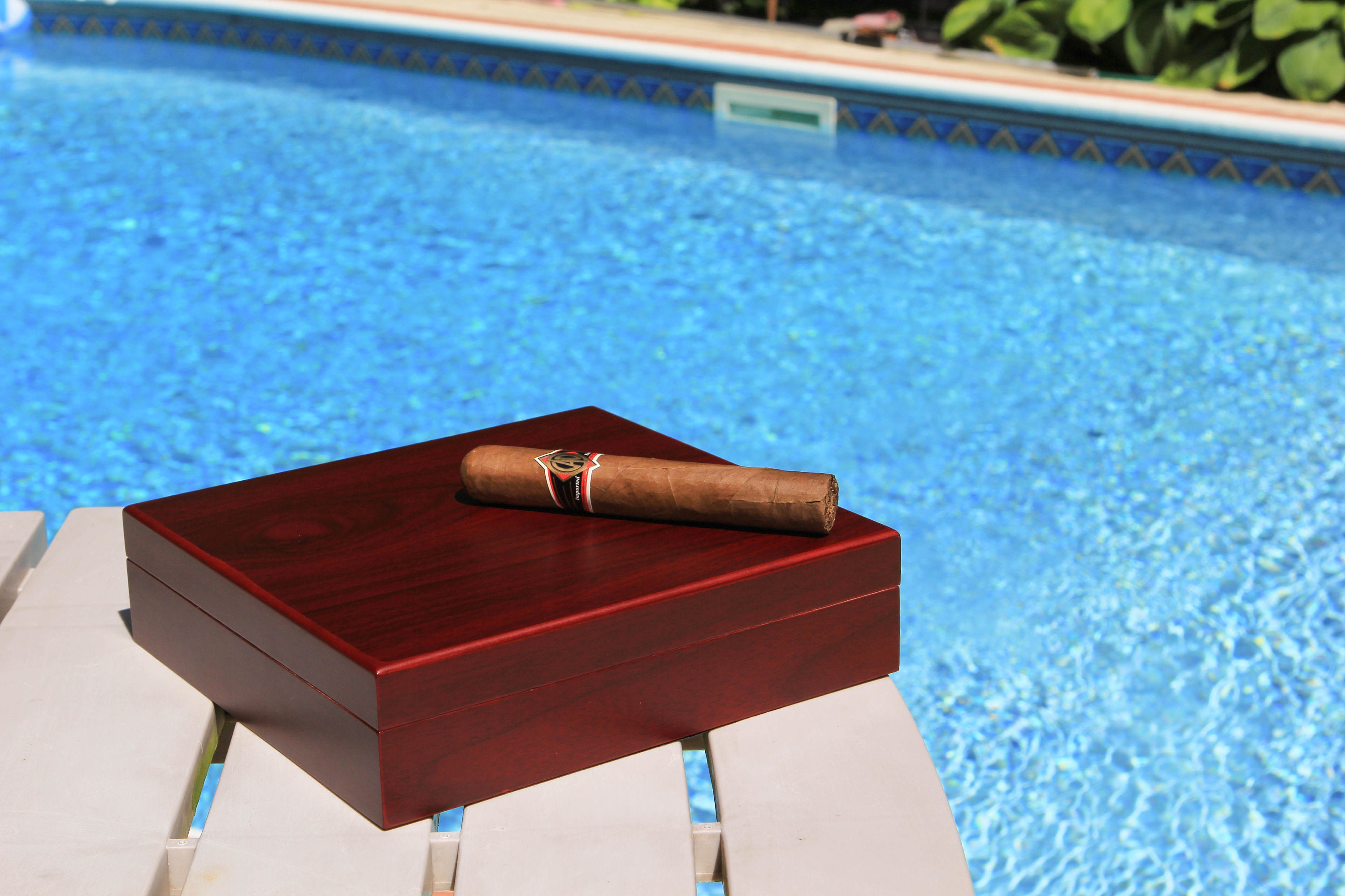 Cherry Finish Spanish Cedar Humidor With Magnet Seal and - Etsy