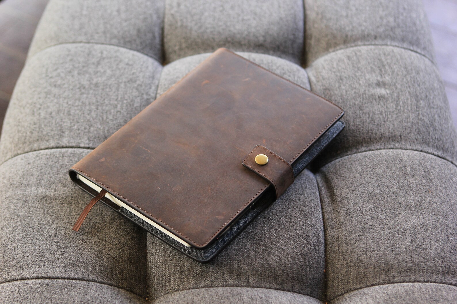 Full Grain Premium Leather Refillable Journal Cover With A5 - Etsy