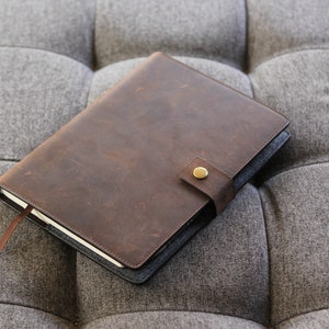 Full Grain Premium Leather Refillable Journal Cover With A5 - Etsy