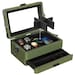 Military 10 Slot Watch Box Case Organizer for Men, Real Glass Top ...