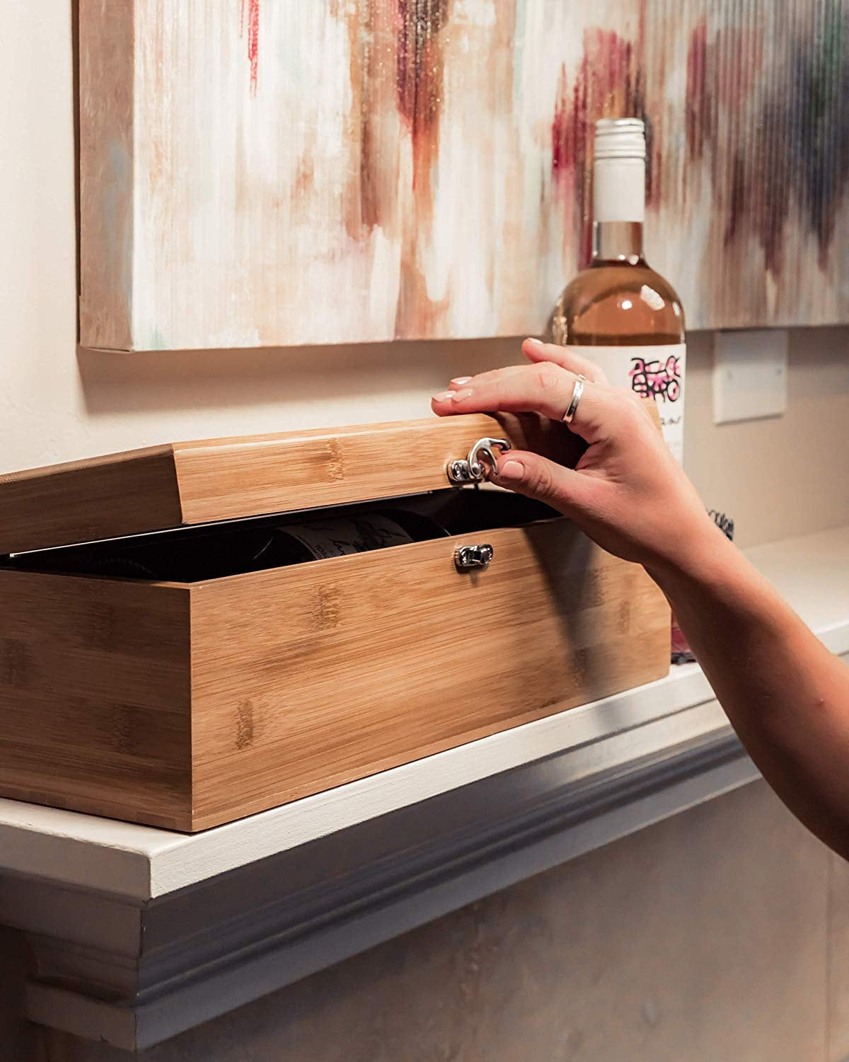 Personalized Wine Gift Box Set by Case Elegance | Etsy