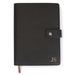 Black Full Grain Premium Leather Refillable Journal Cover With A5 Lined ...