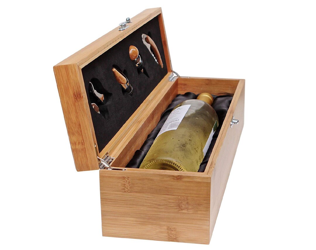 Personalized Wine Gift Box Set by Case Elegance - Etsy
