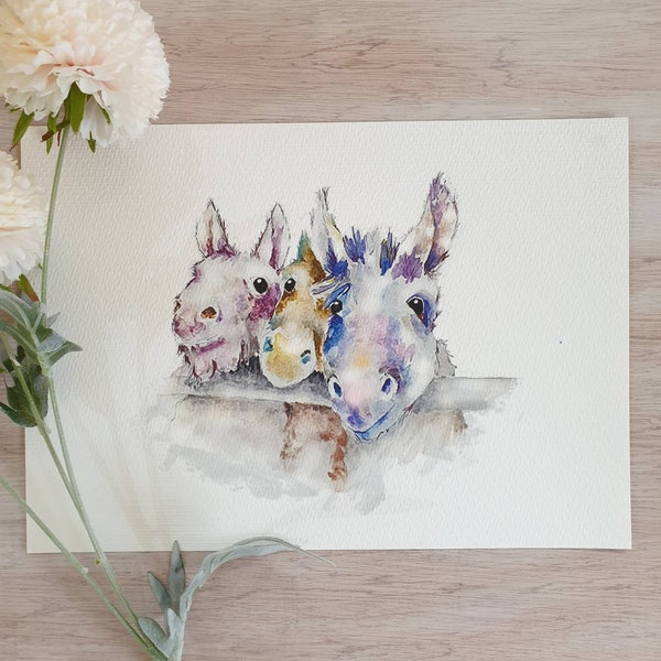 Donkey Print - Etsy Sweden