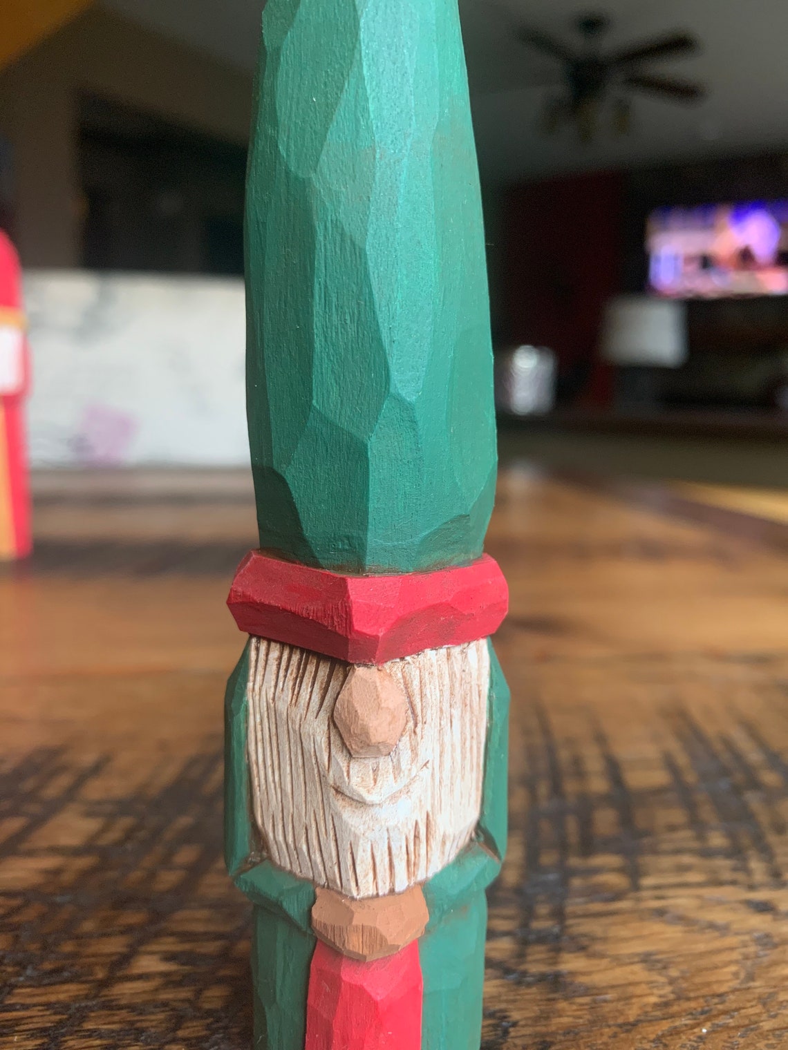 Hand Carved Wood Gnome Santa. - Etsy Singapore