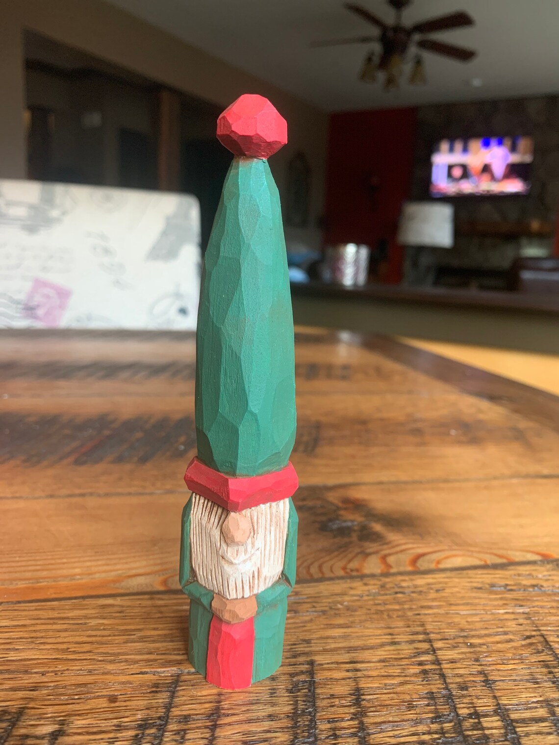 Hand Carved Wood Gnome Santa. - Etsy Singapore