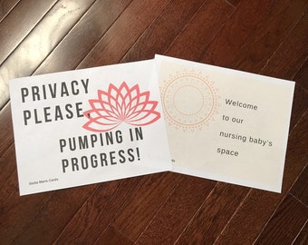 Pumping Door Sign - Etsy