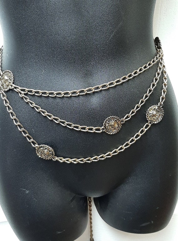 Vintage chunky medallion belly - Gem