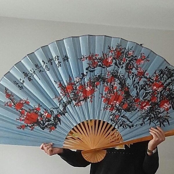 Large Japanese Fan - Etsy