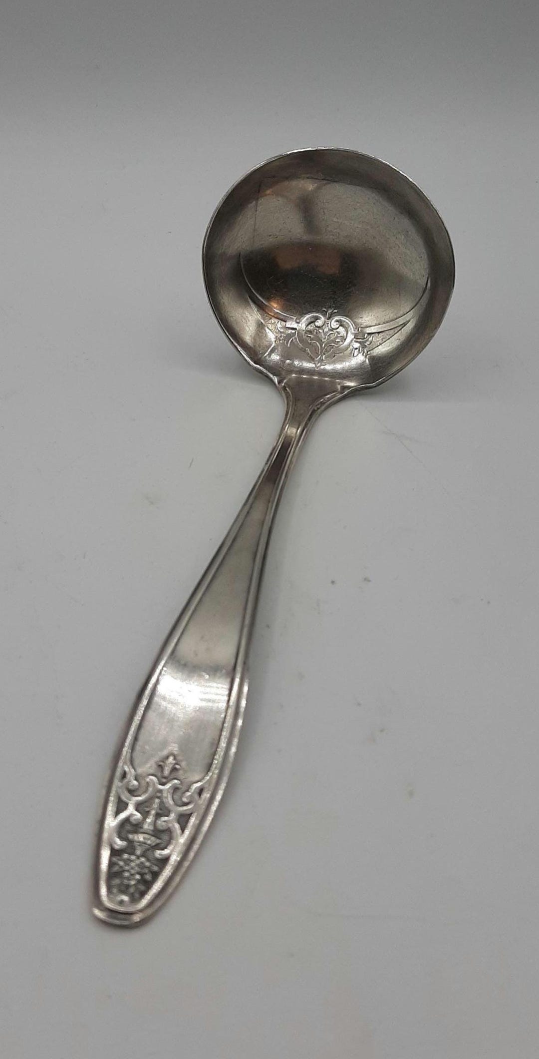 Vintage Lady Doris Silver Plate Gravy Spoon 1920's Decorative Servware ...