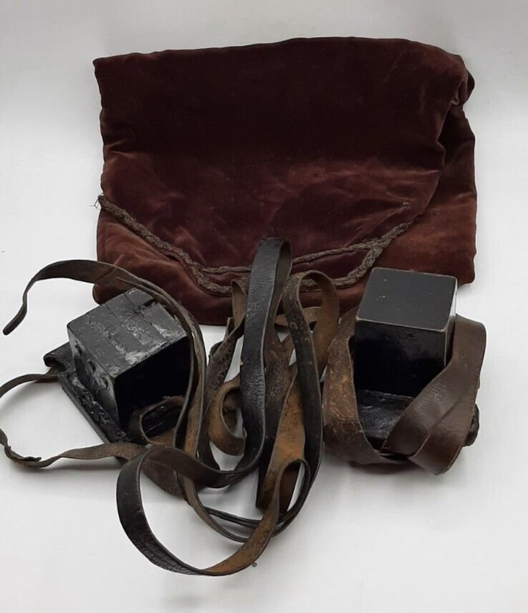Vintage Jewish Judaica Leather TEFILLIN Hand & Head Set Jerusalem ...
