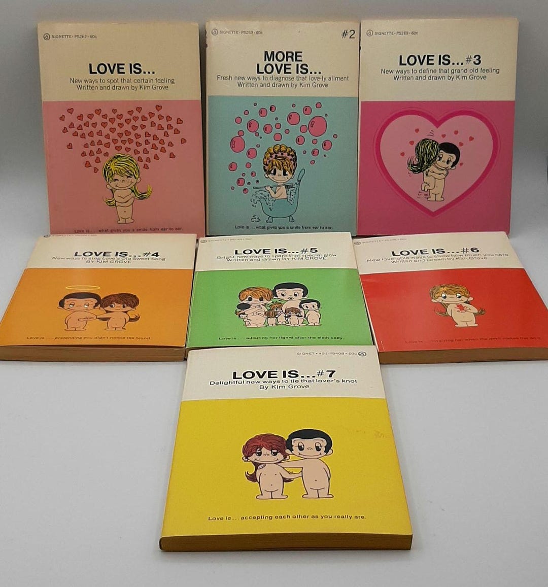 Vintage LOVE IS... Book Series Kim Grove 1 to 7 First Printing ...