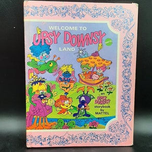 Vintage 1969 Mattel Welcome to UPSY DOWNSY Land Hard Cover Book Kids ...
