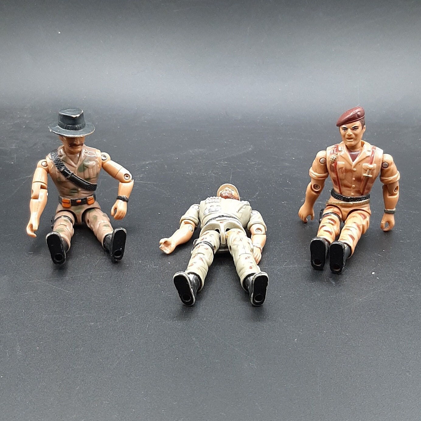Vintage 3 Lanard Action Figures 1986 the Corps GI Joe 3 3/4 Vintage 3 Lanard Action Figures 1986 the Corps GI Joe 3 3/4