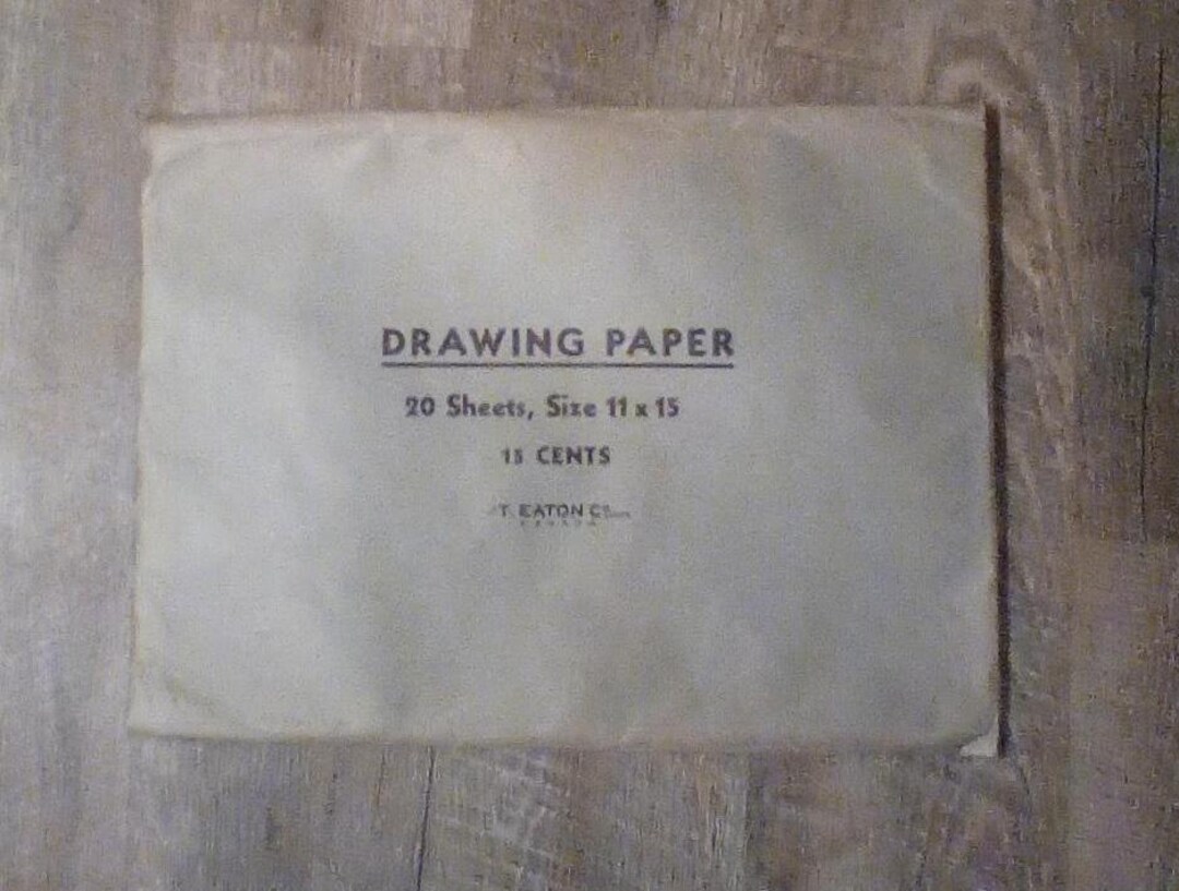 Vintage Drawing Paper 19 Sheets 11" X 15" the T. Eaton Co Limited ...