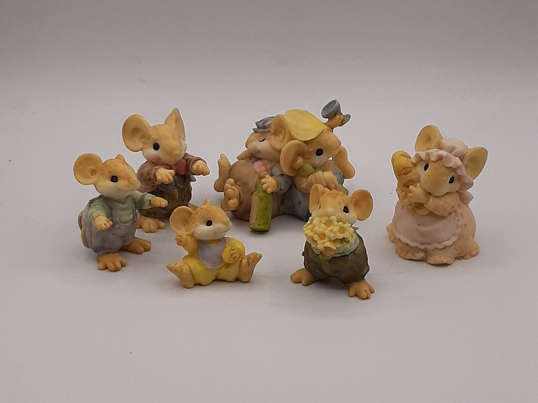 Little Cheesers Ganz Figures 1991 Vintage Handcrafted Set of 6 - Etsy