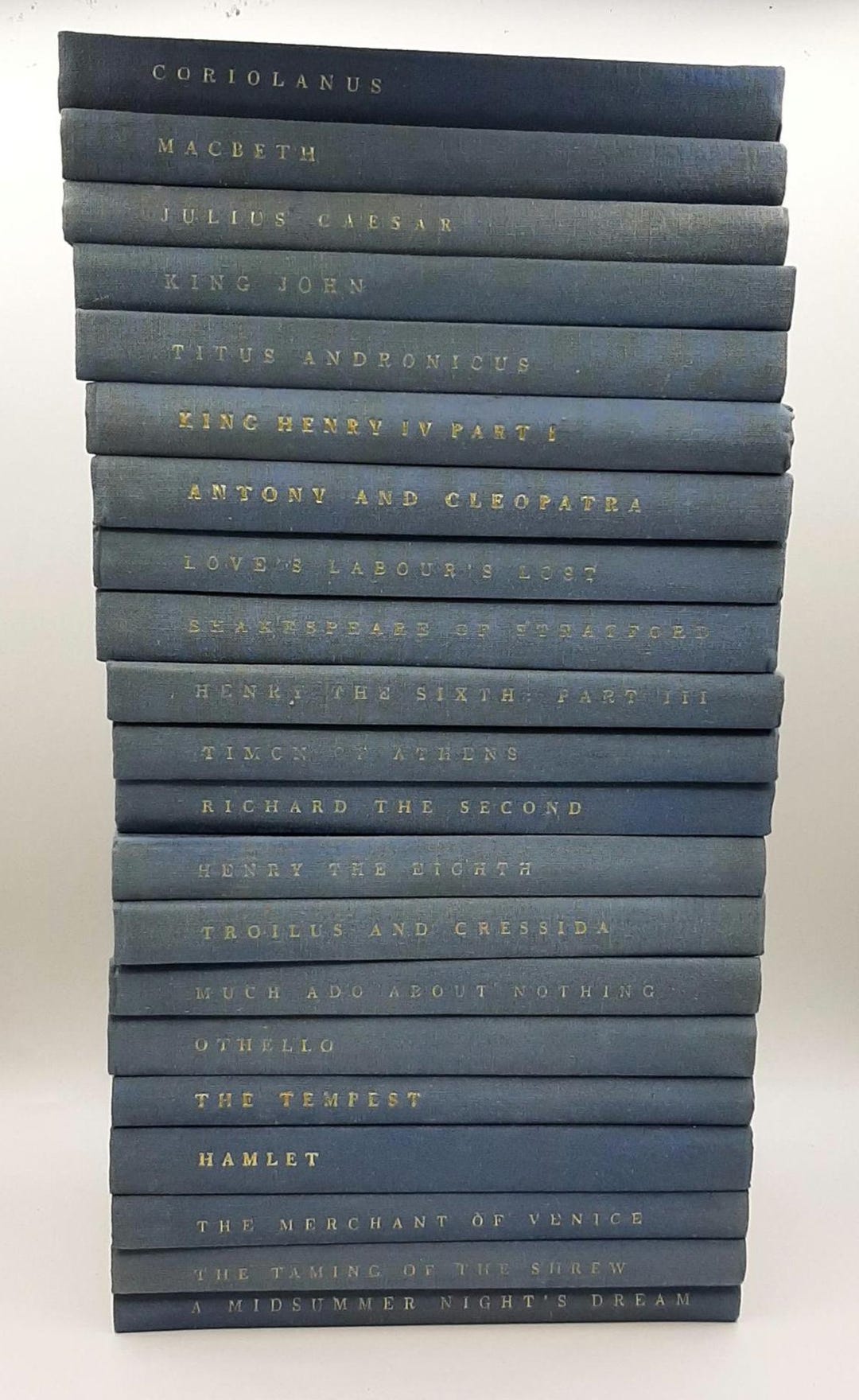 The Yale Shakespeare Books Blue Covers Lot of 21 Vintage Hardcovers ...