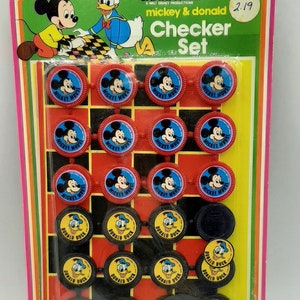 Vintage Disney Games Mickey Mouse Game of Jacks & Donald Duck Checker ...