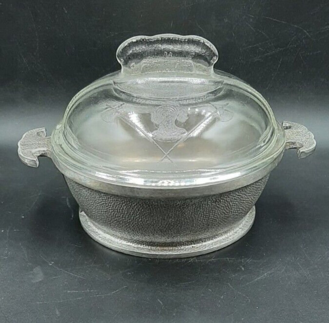 Vintage Guardian Service Ware Hammered Look Aluminum 1 Quart Pot With ...