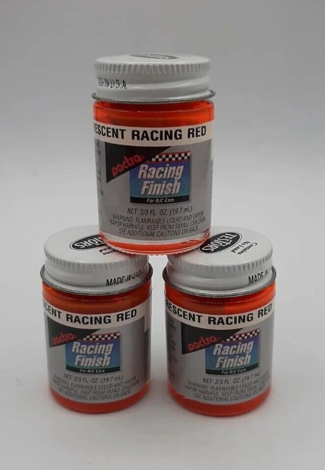 Pactra RC83 Fluorescent Racing Red Racing Finish 2/3oz. for R/C Car ...