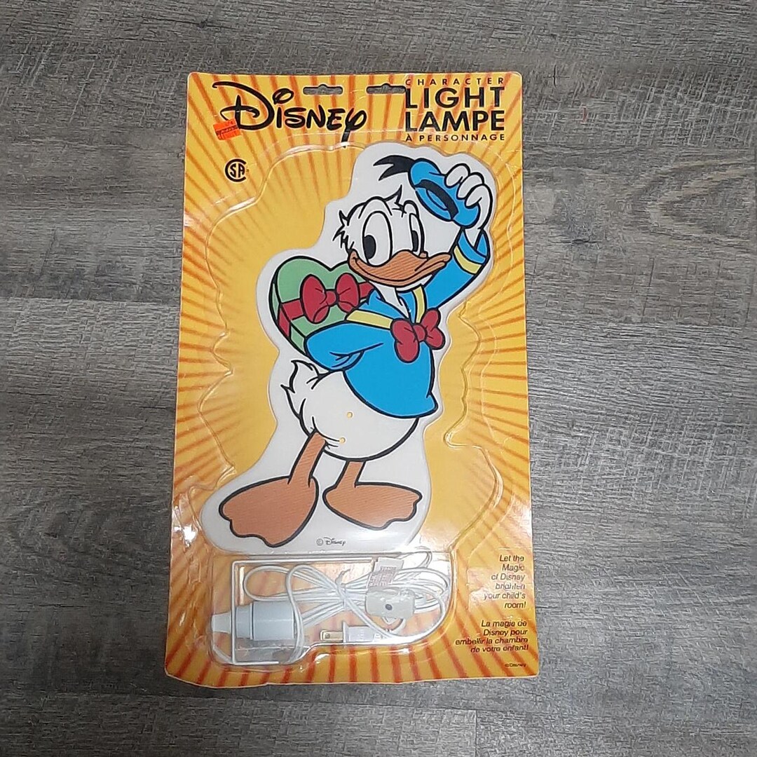 Vintage Eurocom Disney Donald Duck Character Hanging Wall Light Lamp 12 ...