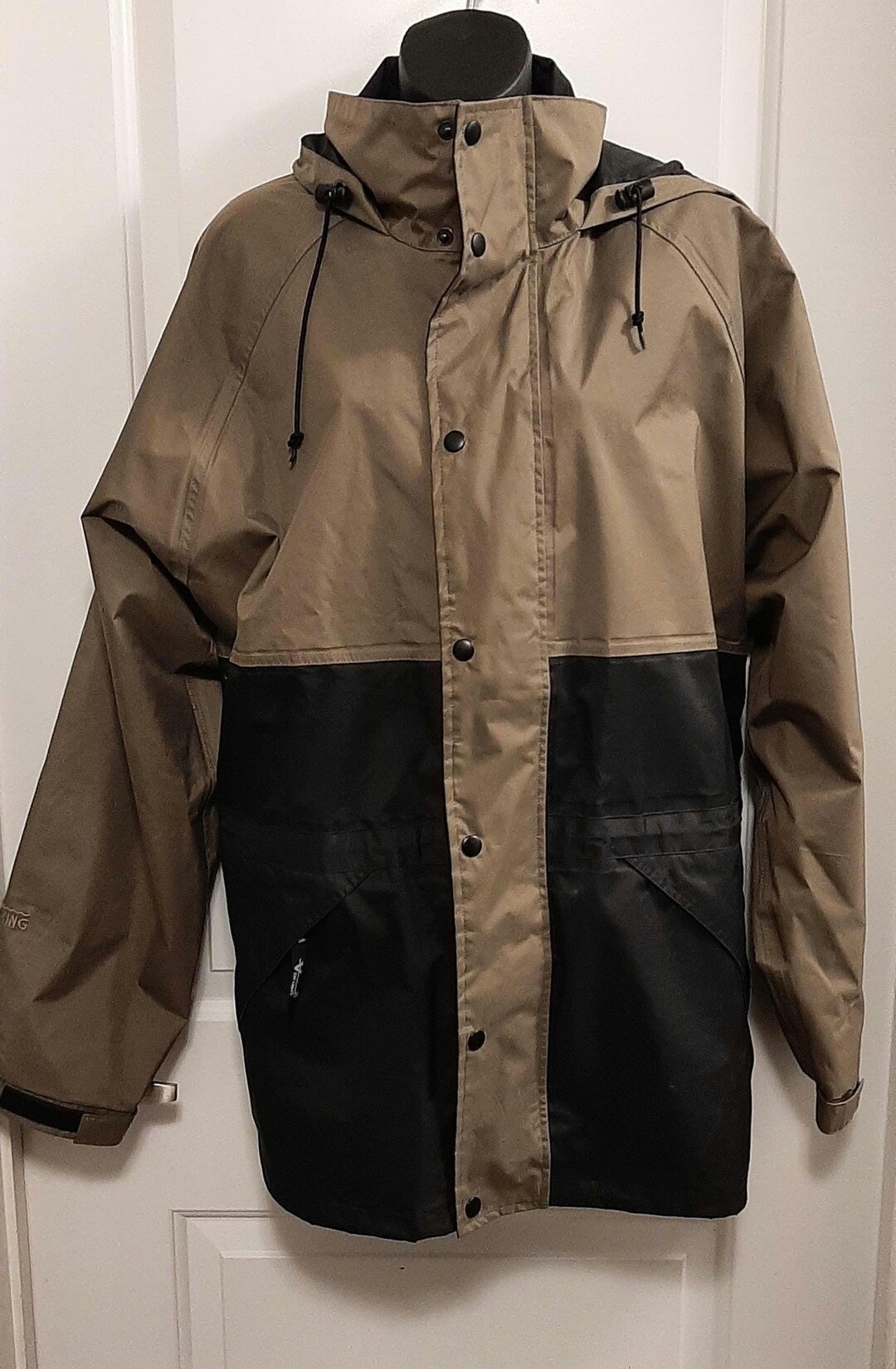 Men's Vintage VIKING Torrent II Waterproof Jacket Black/gray Size Large ...