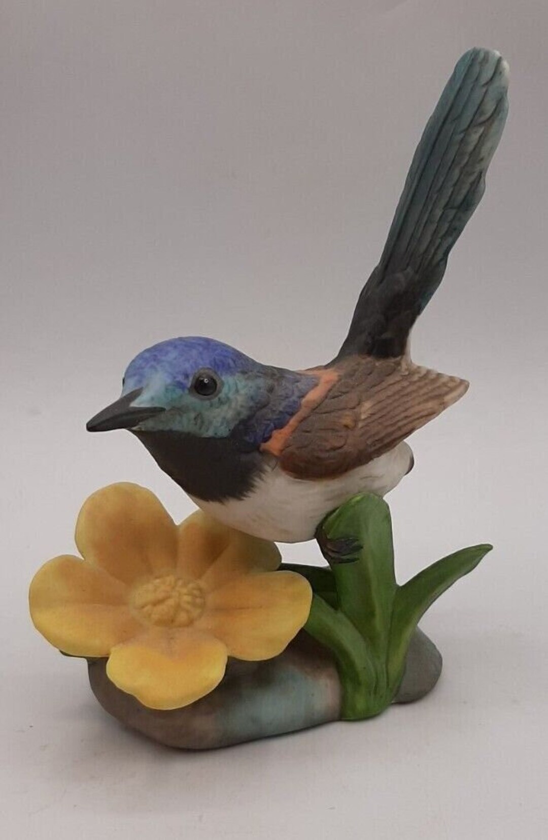 Fairy Wren Franklin Mint Porcelain Birds and Blossoms of the World 1986 ...