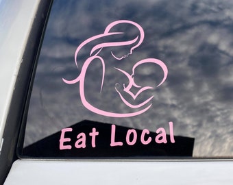 Eat Local Breastfeeding Decal - Etsy