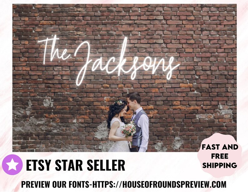 Custom Neon Signwedding Neon Sign Wedding Backdrop Wedding - Etsy