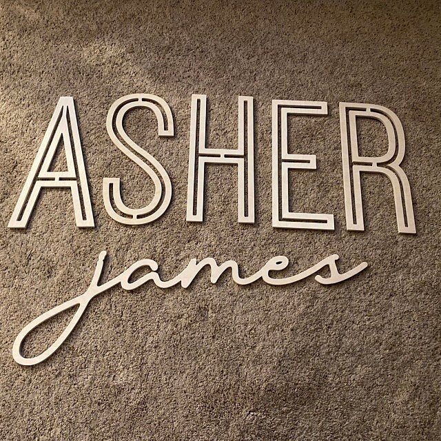 Stacked Custom Name Sign Wood Name Sign Nursery Sign - Etsy