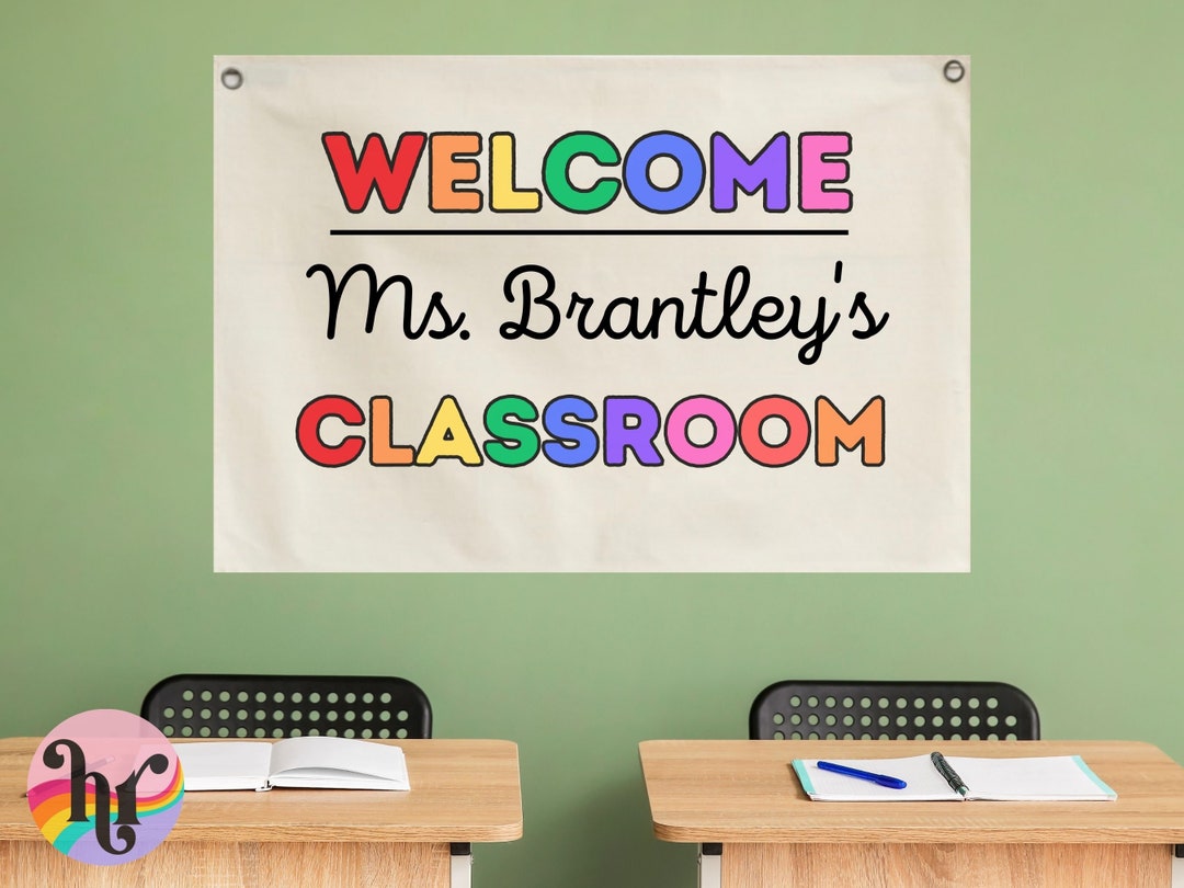 Personalized Teacher Class Room Flag | Teacher Gift | Teacher Classroom ...