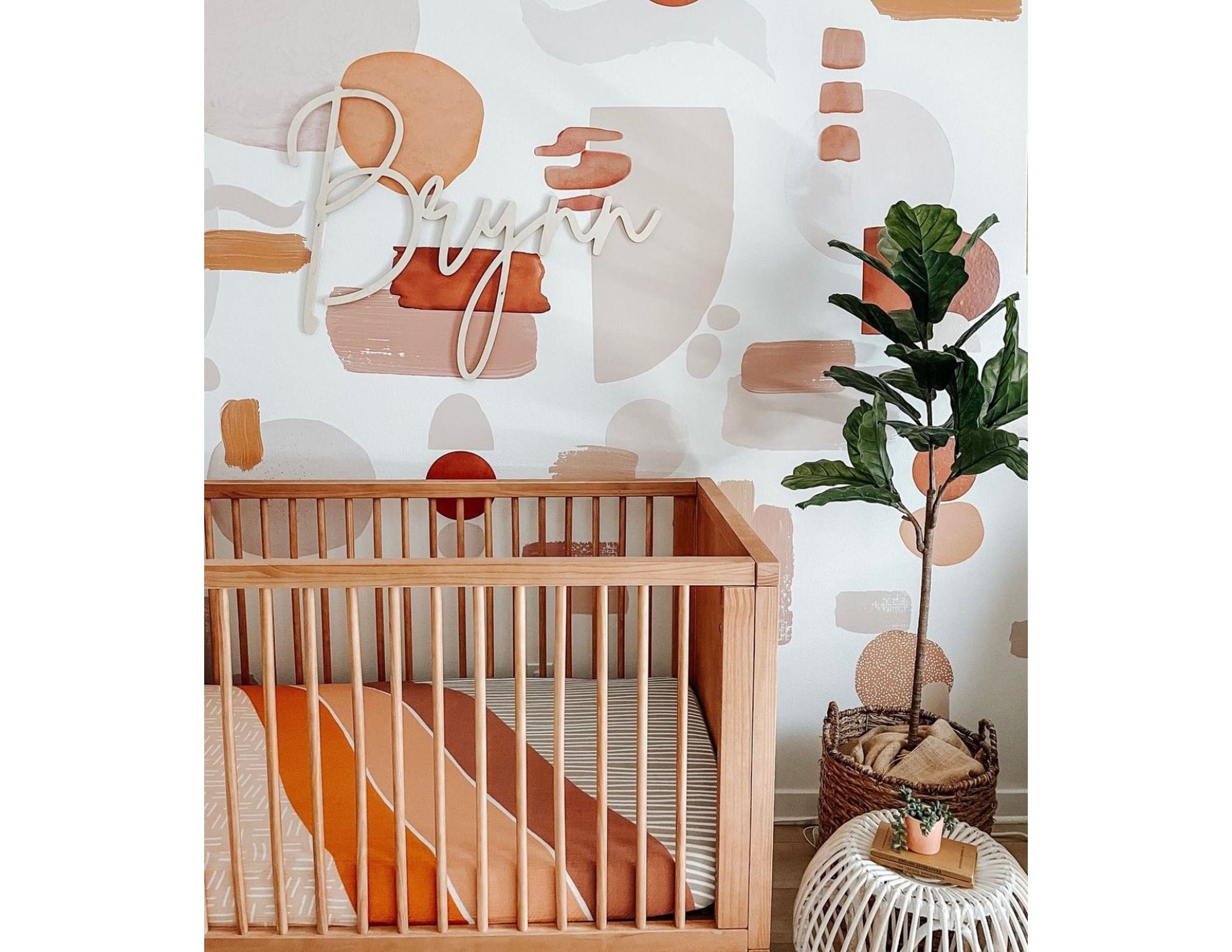 Custom Wood Name Sign for Nursery Girl Boy Over Crib Sign - Etsy