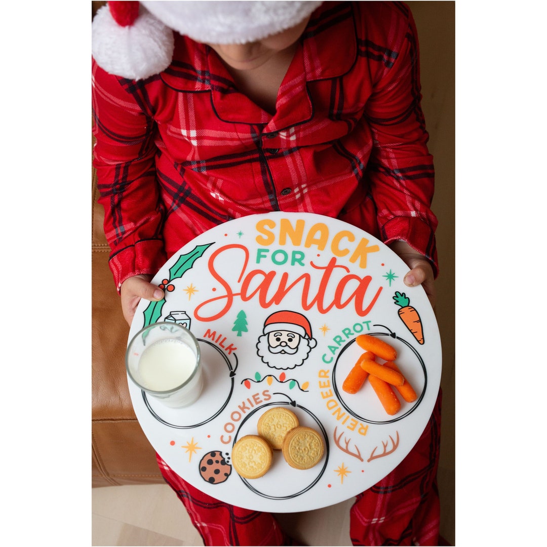 Cookie Tray for Santa, Personalized Cookie Tray, Cookies for Santa ...