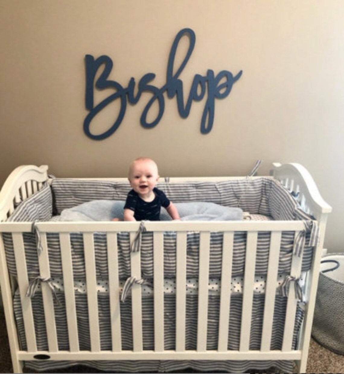 Custom Wood Name Sign for Nursery Girl Boy Over Crib Sign | Etsy