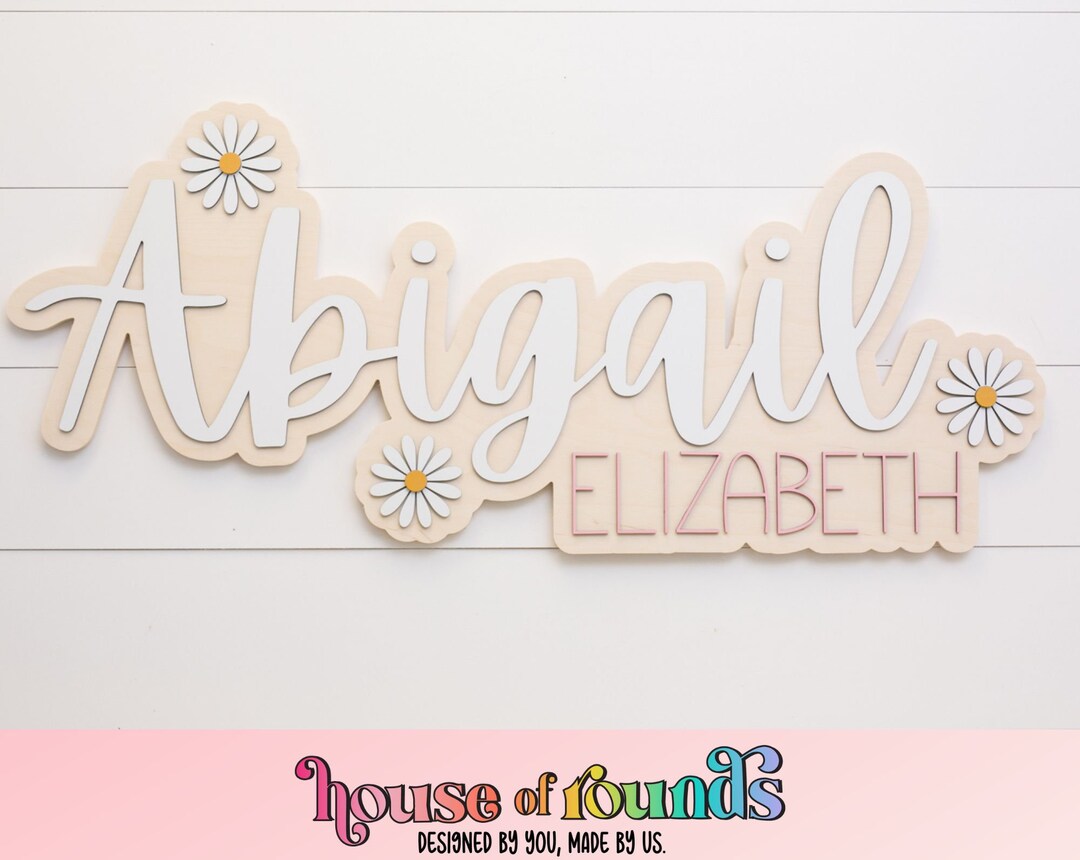 Custom Wood Name Sign | Boho Name Sign | Girls Name Sign | Above Crib ...