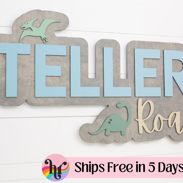 Dinosaur Wood Sign - Etsy