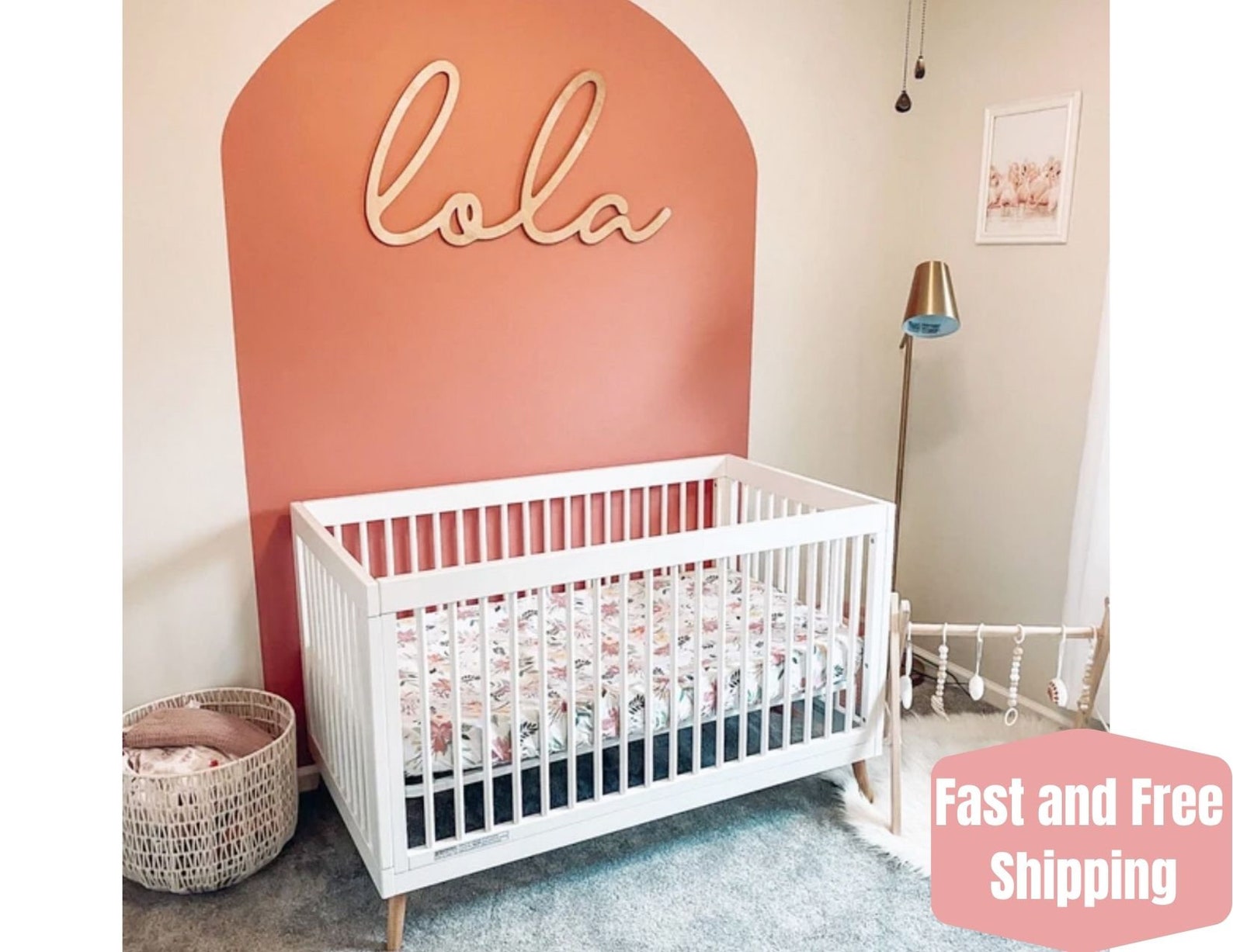 Custom Wood Name Sign for Nursery Girl Boy Over Crib Sign | Etsy