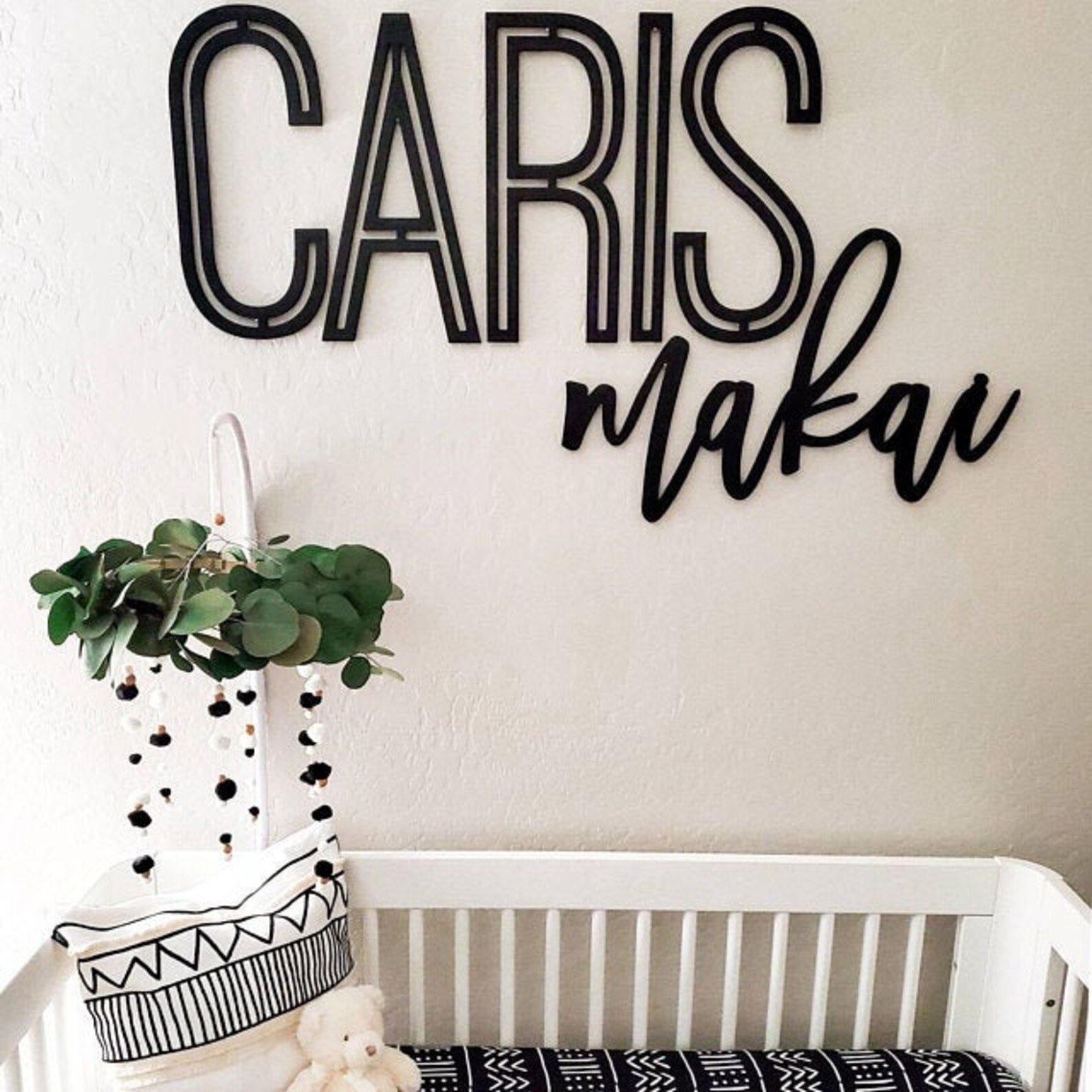 Custom Wood Baby Name Sign Letter Wall Art Kids Room Art - Etsy