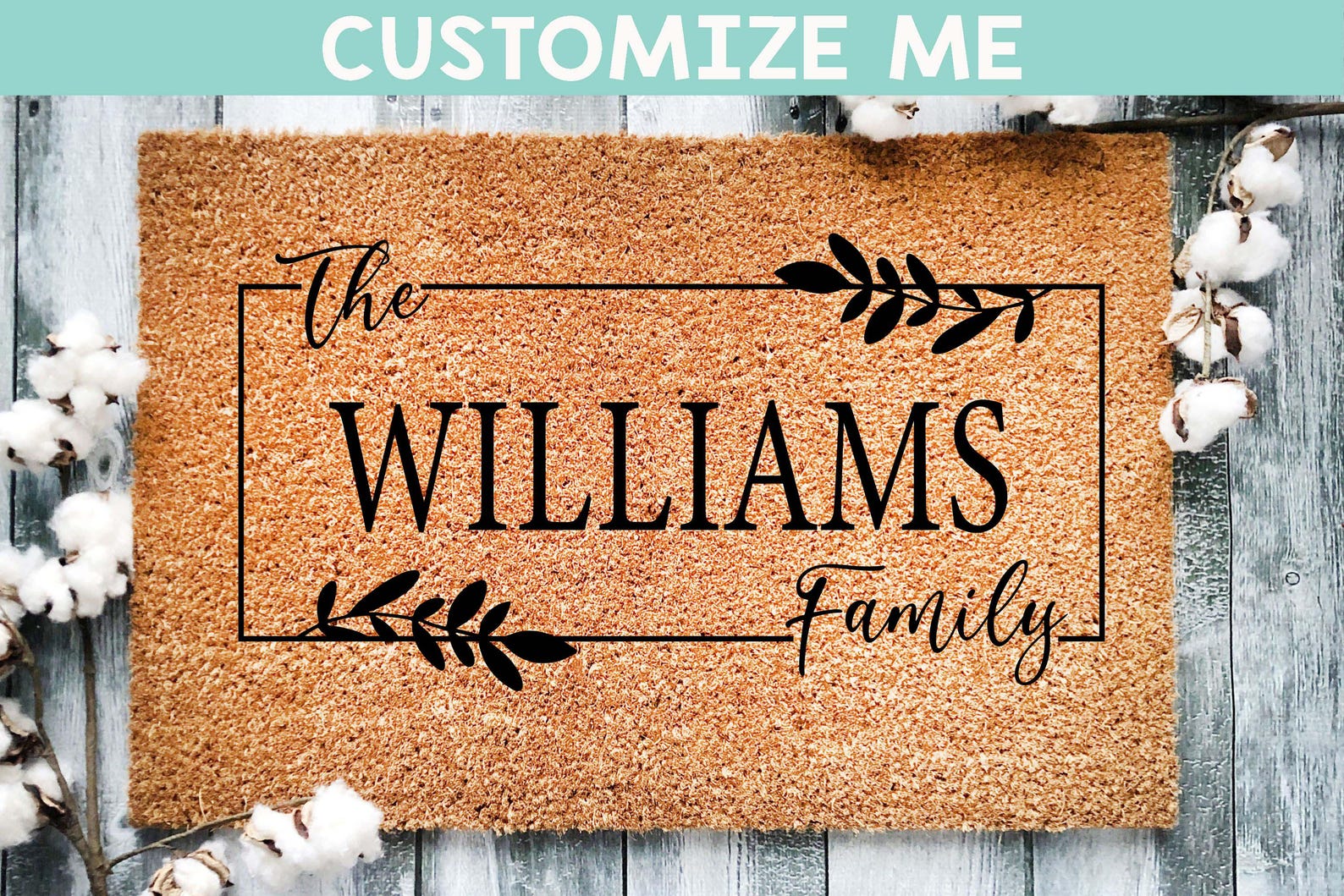Personalized Doormat, Welcome Doormat, Housewarming Gift, Closing ...