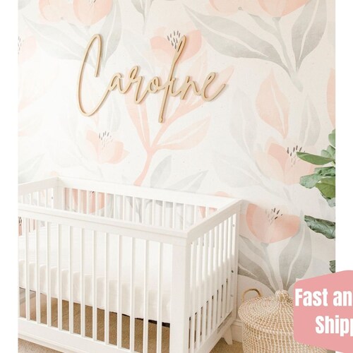 Custom Wood Name Sign for Nursery Girl Boy Over Crib Sign - Etsy