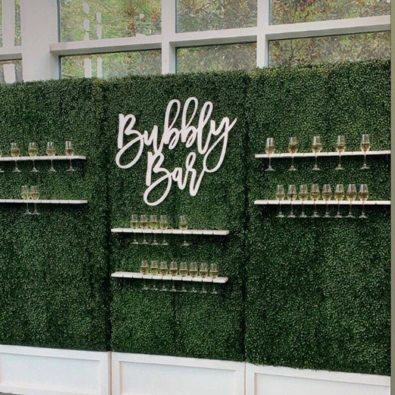 Bubbly Bar Wood Sign Wedding Backdrop Wedding Bar Sign | Etsy