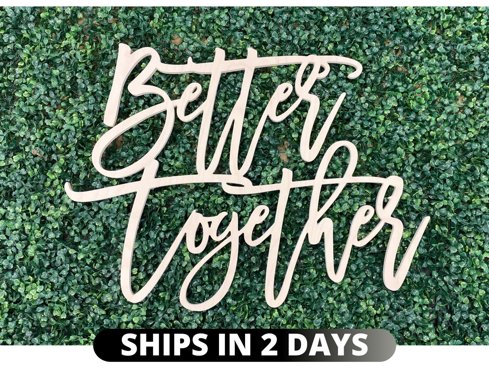 Better Together Wood Sign Wedding Backdrop Wedding Bar Sign - Etsy