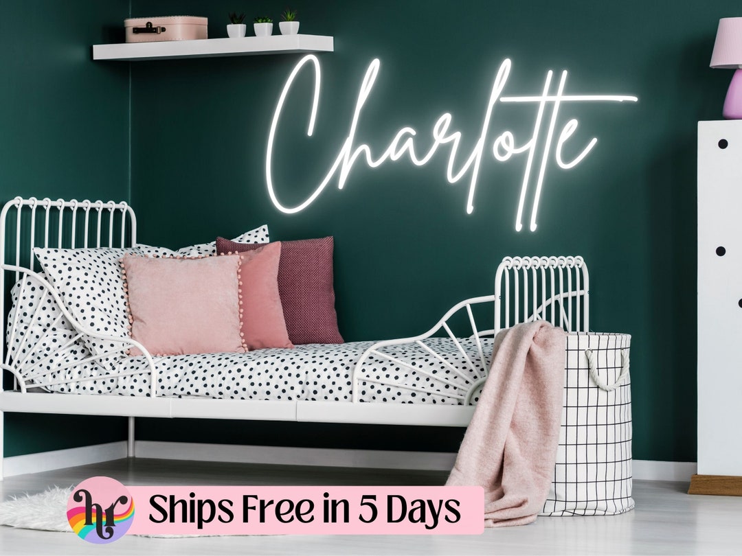 Custom Neon Name Sign Name Sign Nursery Sign Nursery - Etsy