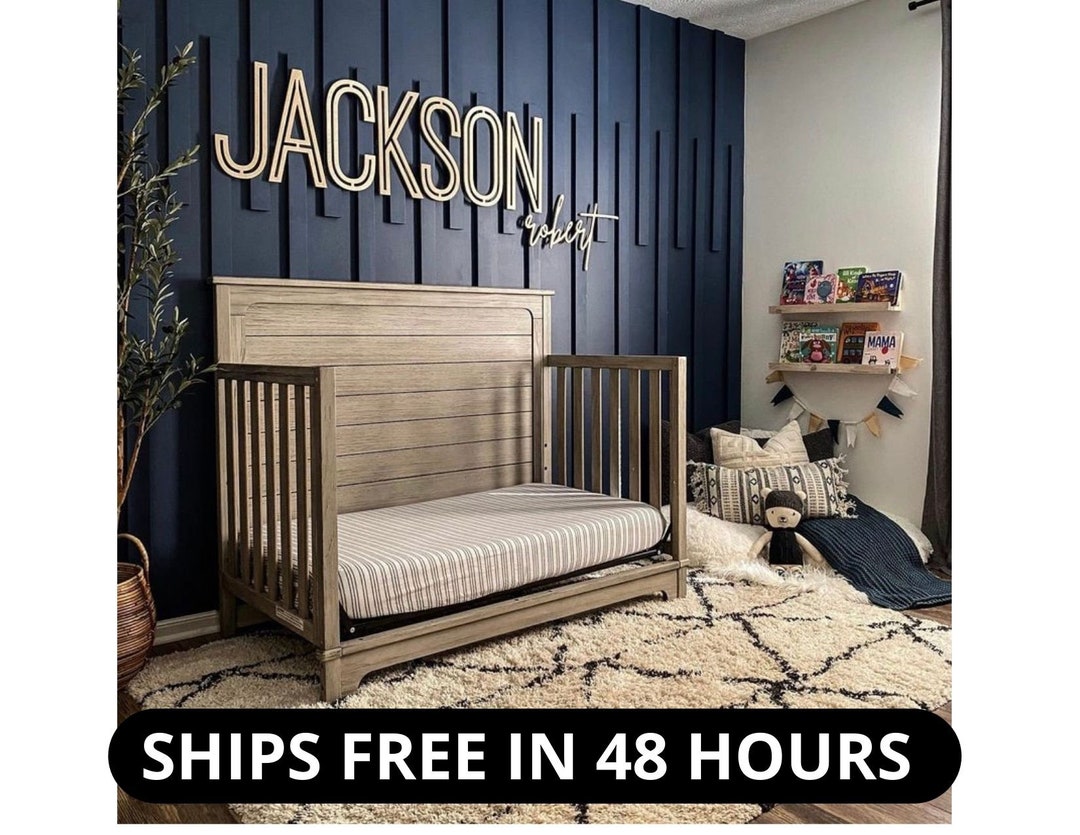 Stacked Custom Name Sign Wood Name Sign Nursery Sign - Etsy