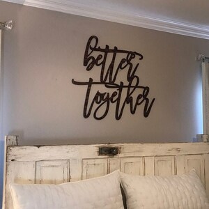 Better Together Wood Sign, Wedding Backdrop, Wedding Bar Sign, Bride to ...