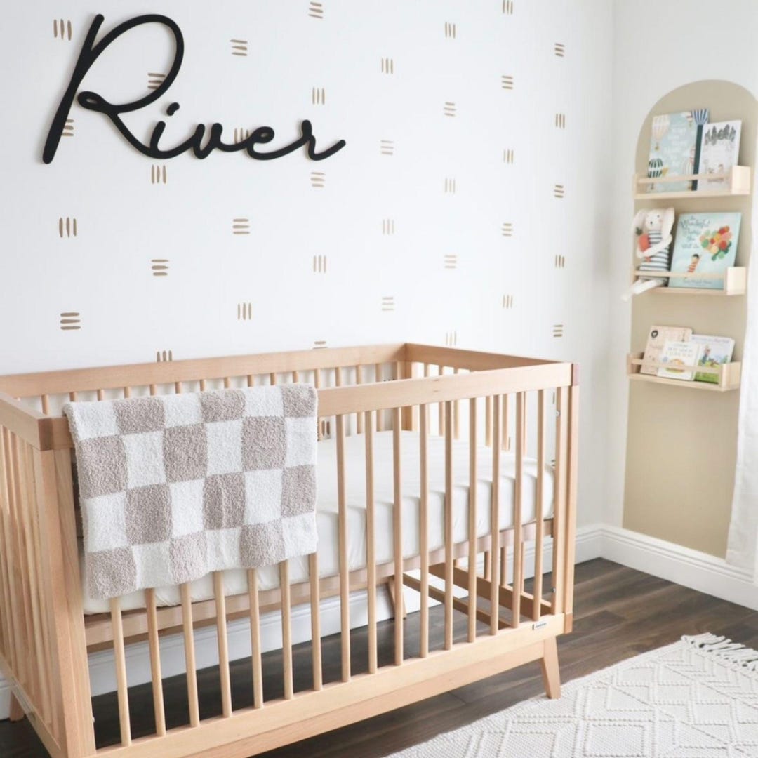 Custom Wood Name Sign for Nursery Girl, Boy, Over Crib Sign, Baby Name ...