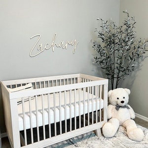 Custom Wood Name Sign for Nursery Girl, Boy, Over Crib Sign, Baby Name ...