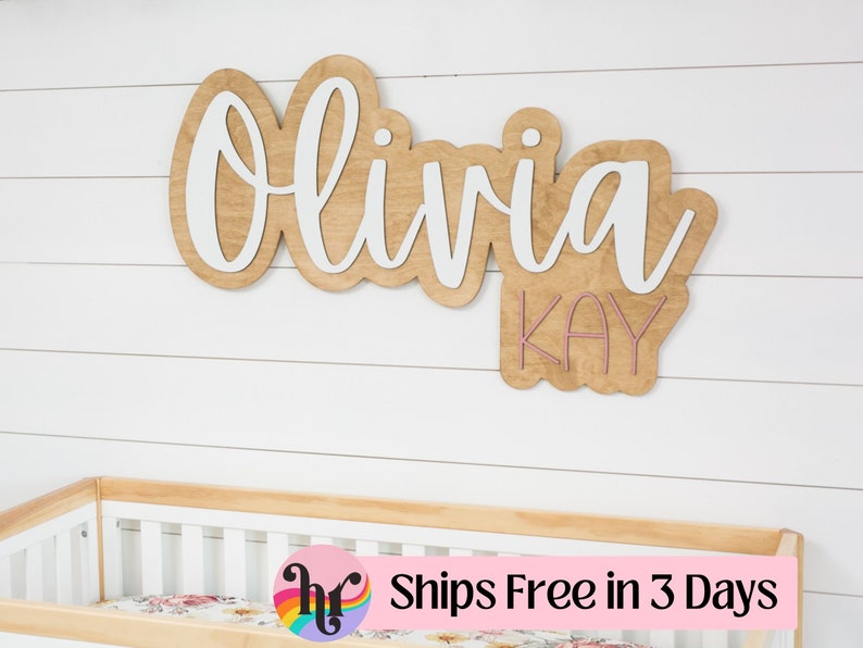 Custom Wood Name Sign Boho Name Sign Girl Name Sign - Etsy