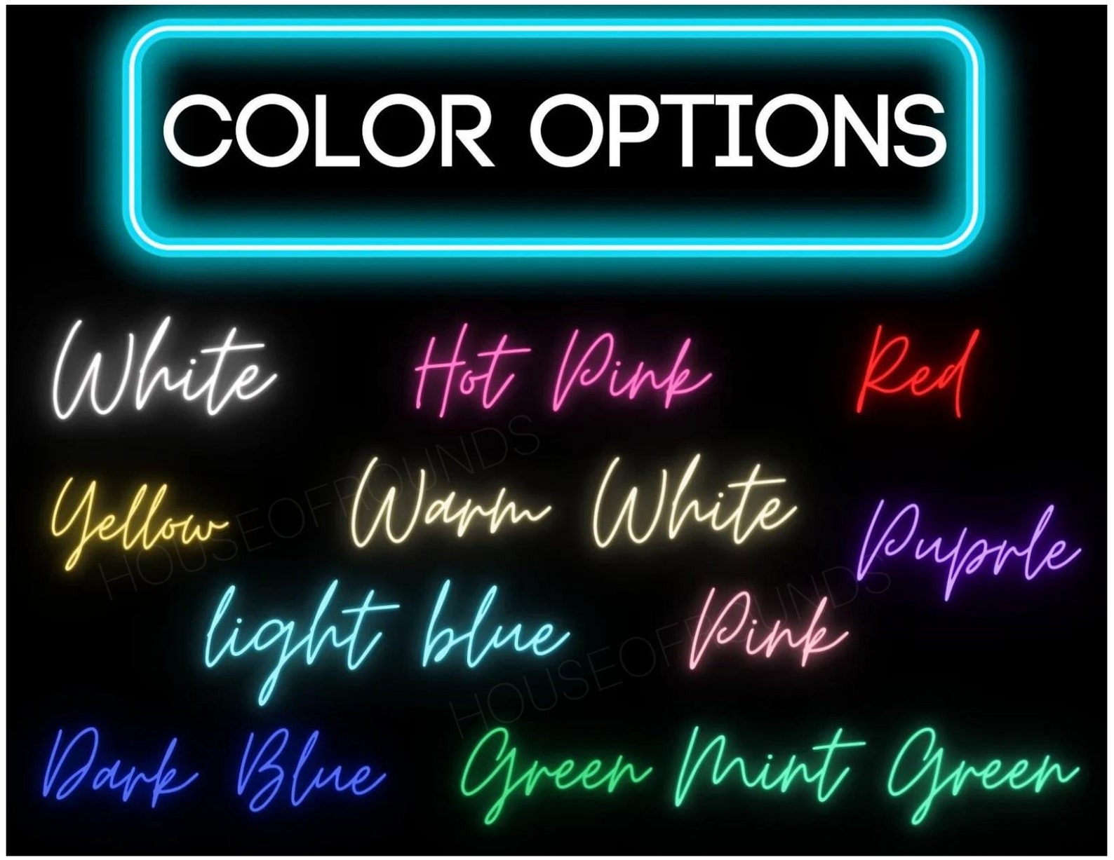 Custom Neon Name Sign Name Sign Nursery Sign Nursery - Etsy